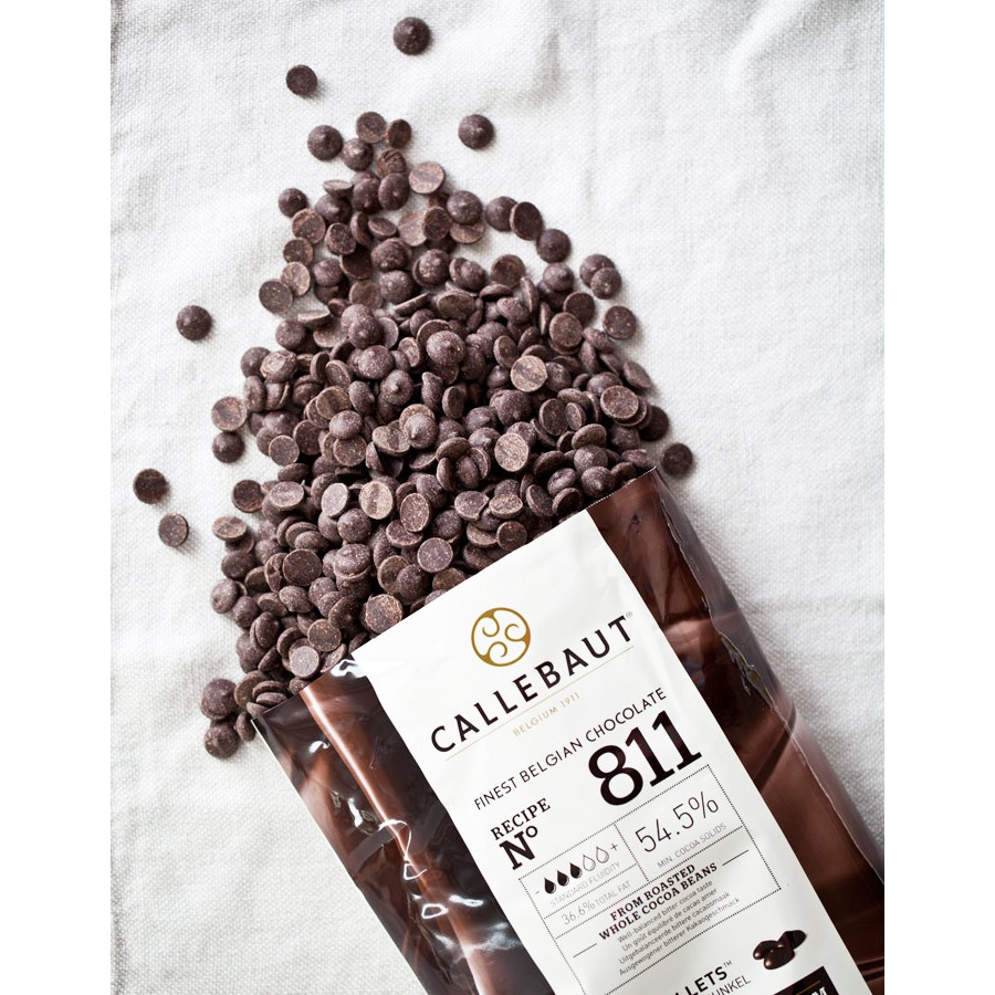 Callebaut 811 Dark Chocolate Couverture Callets - 1kg | 2.5kg (pack ...