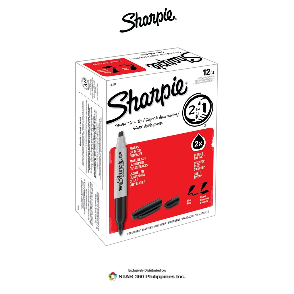 Super Sharpie Twin Tip Marker (Box of 12) | Shopee Philippines