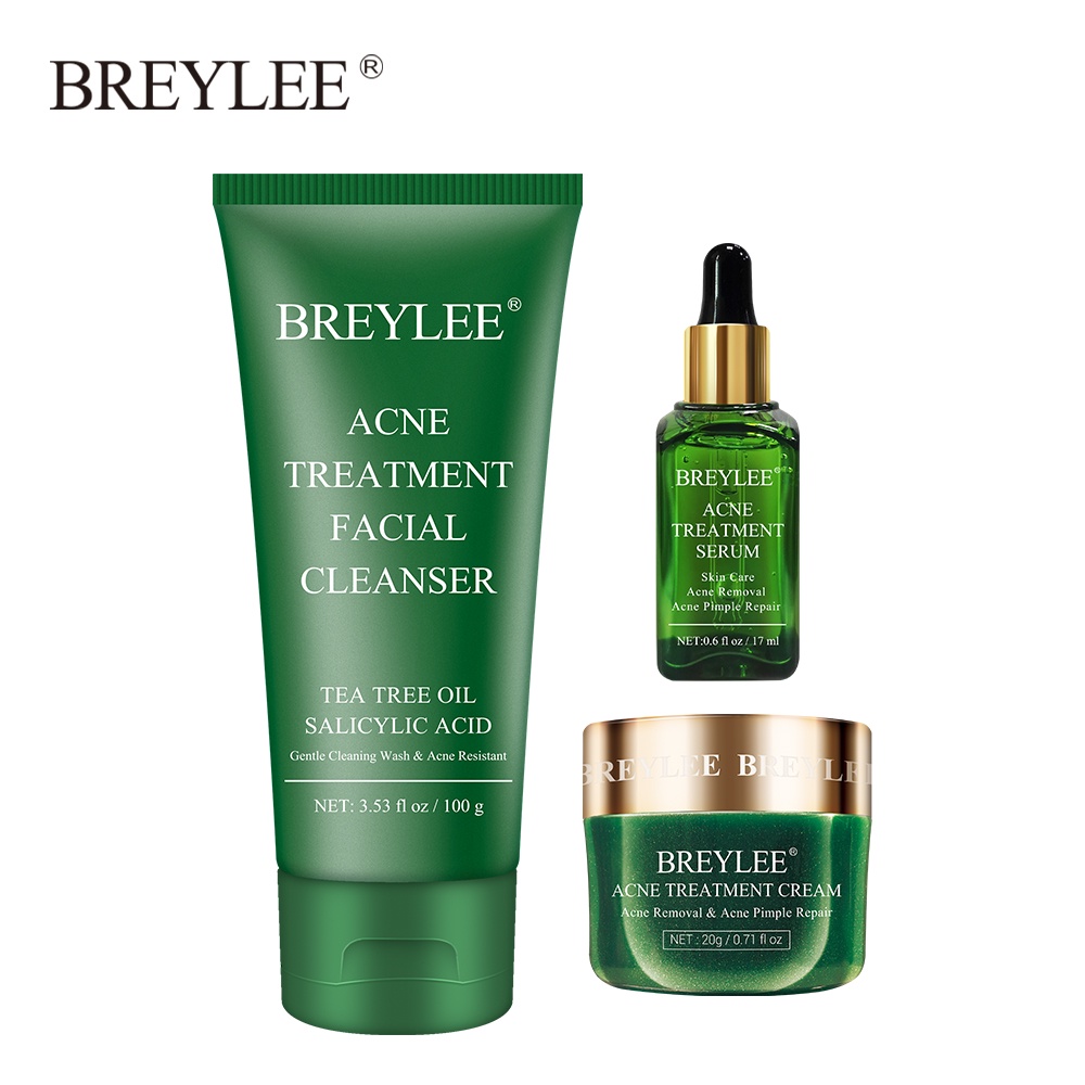 Breylee acne treatment (facial cleanser,serum ,cream, gel) Blackheads Dark Acne Marks Oil ...