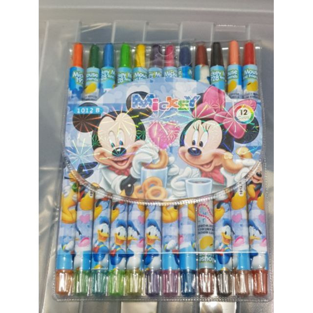 MICKEY MOUSE TWIST CRAYONS (12s, BIG) | Shopee Philippines