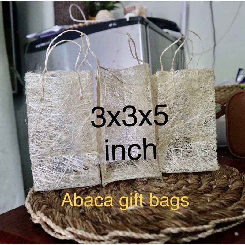 abaca bag 3x3x5 L/W/H (murakeni) inch natural or different color abaca ...