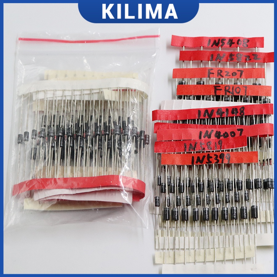 Commonly-used Diode Set Assorted Kit 8Values 100pcs 1N4148 1N4007 ...