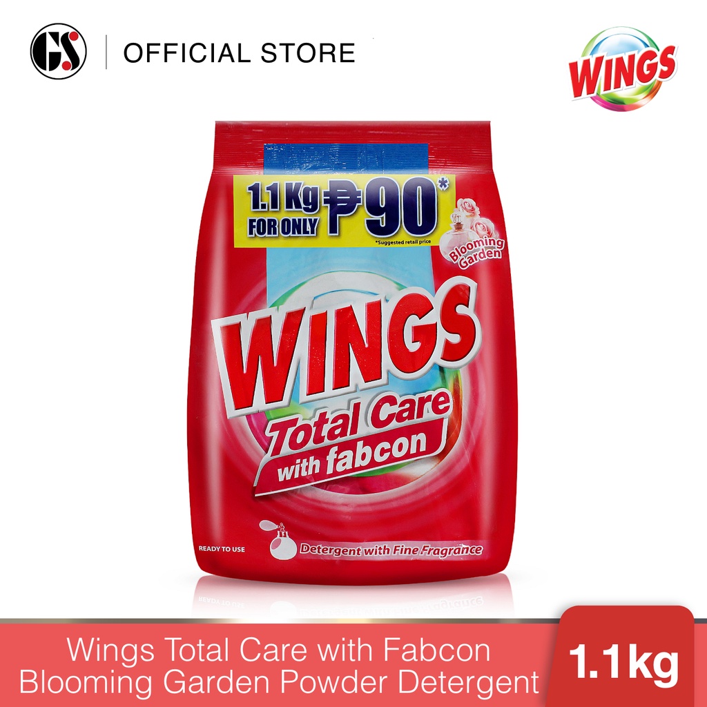 Wings Total Care with Fabcon Blooming Garden Powder Detergent 1.1kg ...