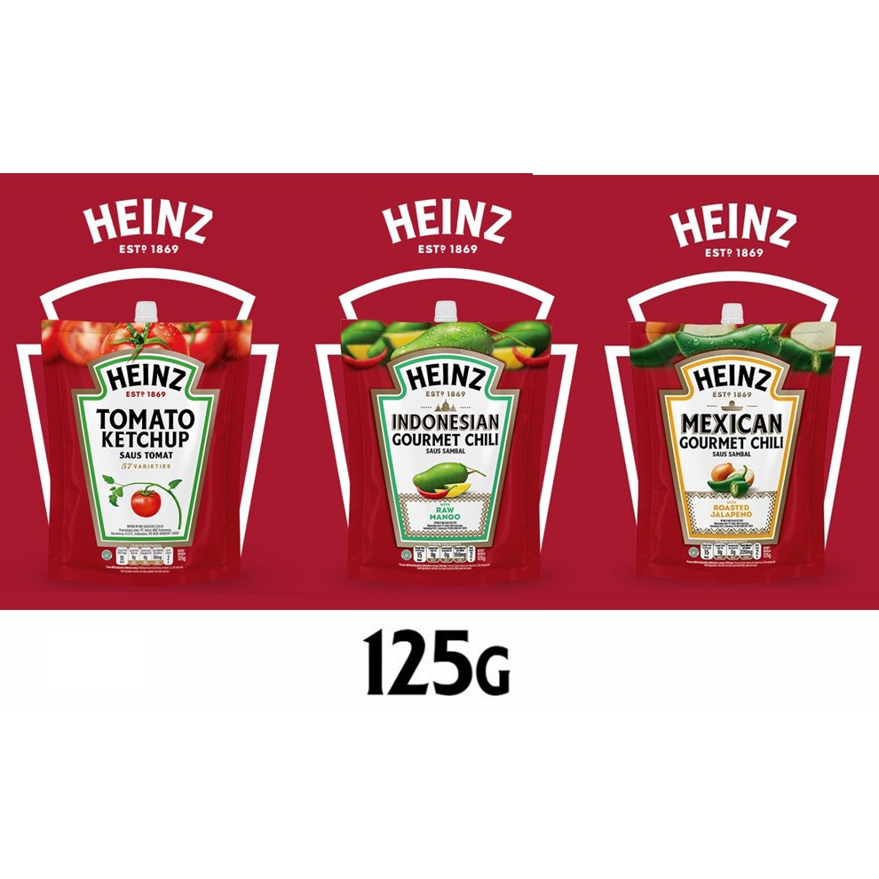 Heinz Tomato Ketchup Mexican Indonesia Gourmet Chili 125g 125 grams ...
