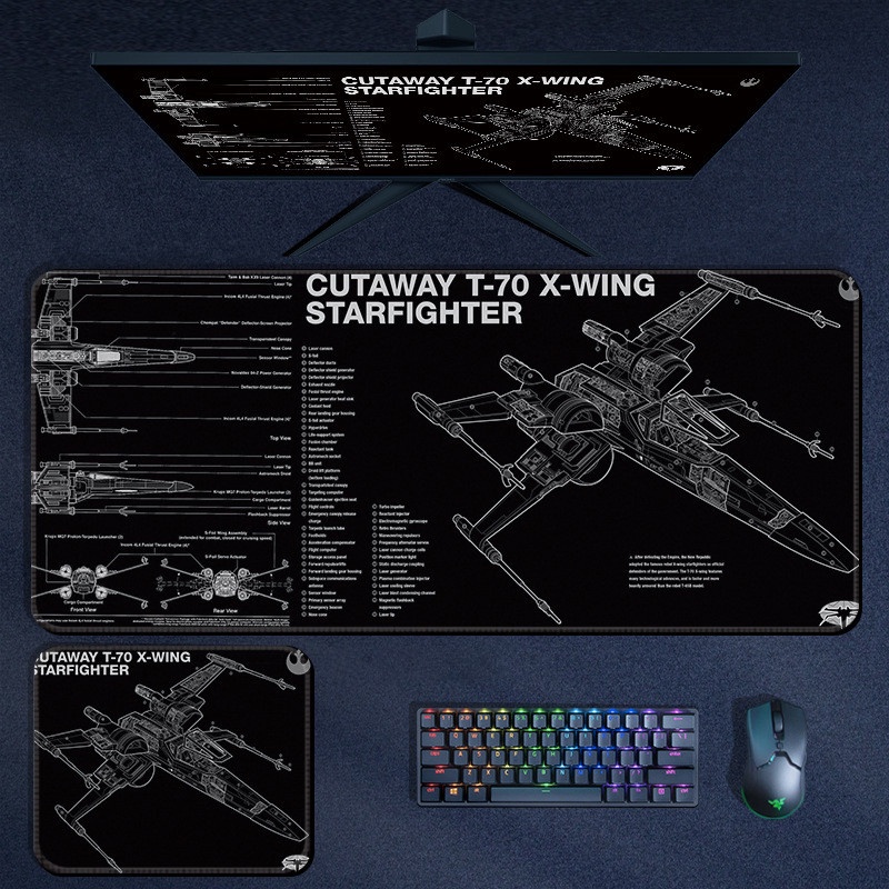 Star Wars Mouse Pad Oversized Star Wars Skywalker Rise Office Gaming ...