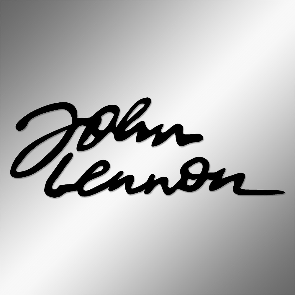 2X John Lennon Signature | Stickers | Decals | Single Color | Vinyl ...