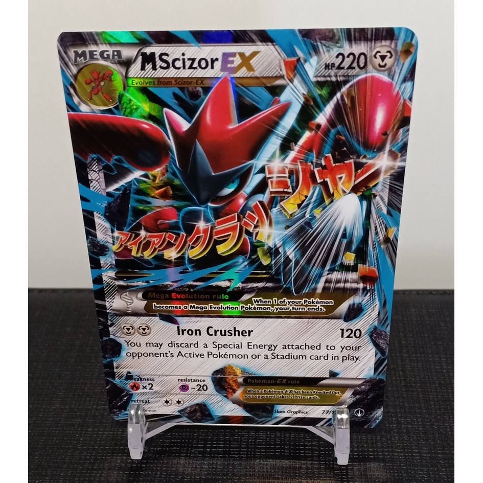 Pokemon TCG Grade B M Scizor EX (77/122) Ultra (EN Version) | Shopee ...