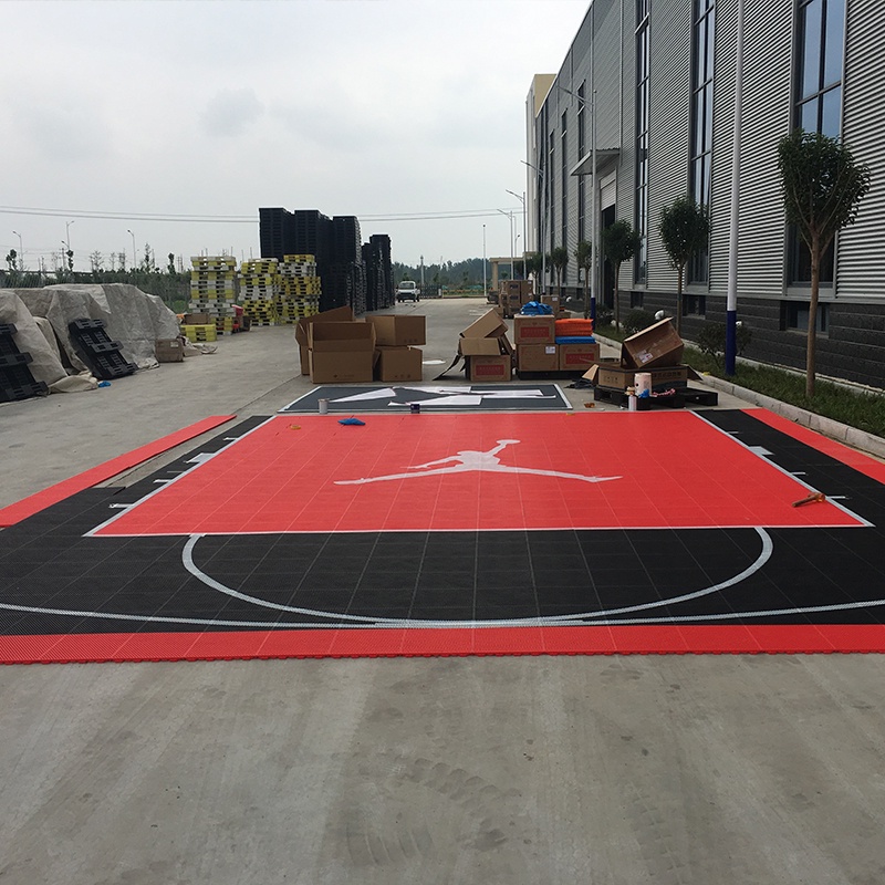 Beable Simple Assembly Weatherproof Basketball Courts Modular Floor ...