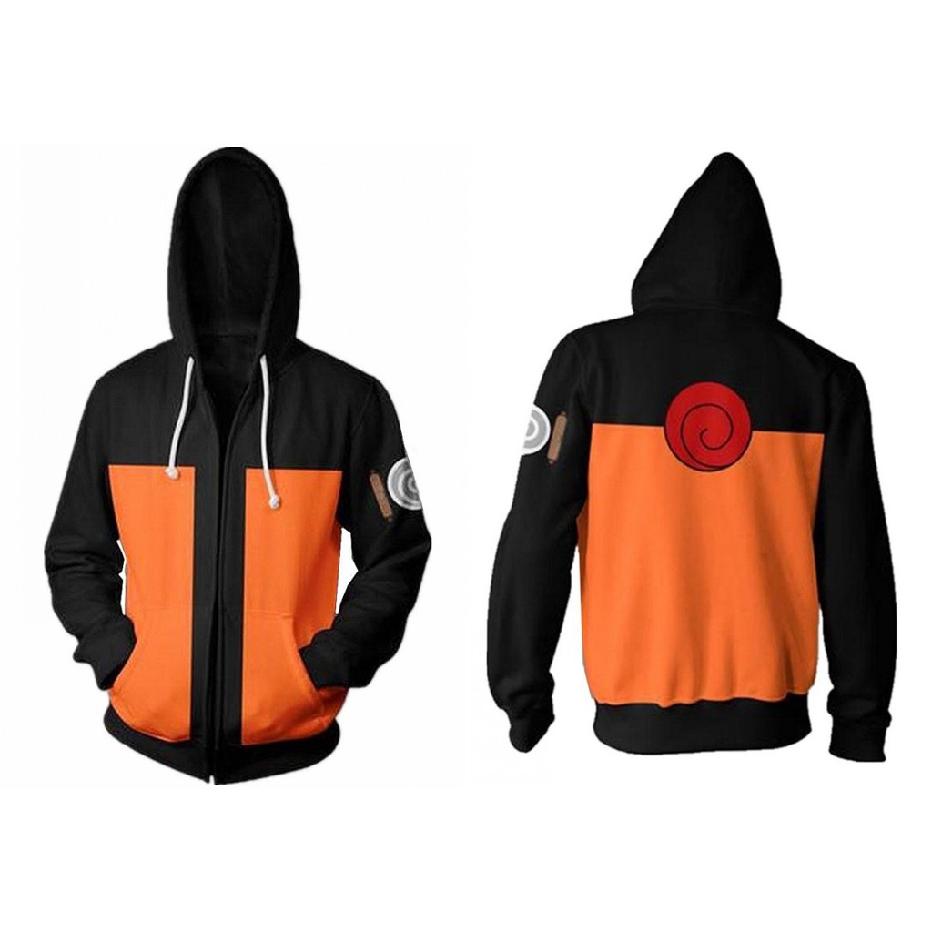 Hot Anime Naruto 3D Zip Jackets Cosplay Costumes Men Hoodies ...