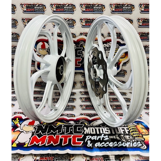 OKIMURA MAGS SET FURY125 W/BEARING F 1.40x17/ R 1.60x17 GOLD/BLACK ...