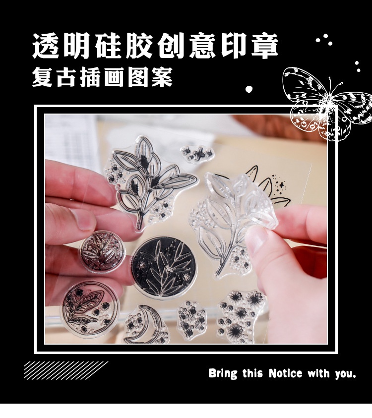 16 designs Clear Silicone Stamp [Vintage Pie Series] DIY Scrapbook Junk ...