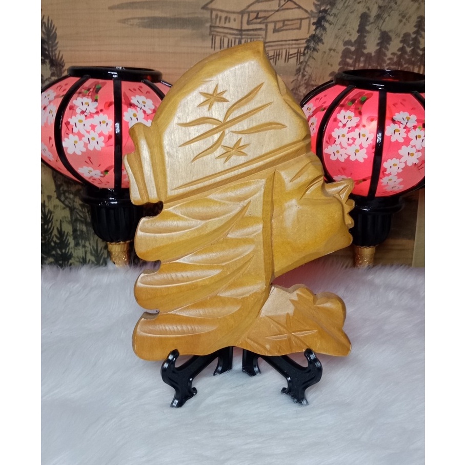 7.5" VINTAGE HAND CARVED PURE WOODEN INDIAN HEAD WALL DISPLAY - JAPAN ...