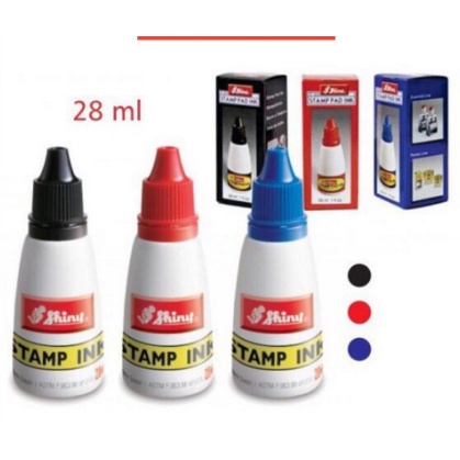 Genuine shiny stamp ink S-62 (blue, black, red) | Shopee Philippines