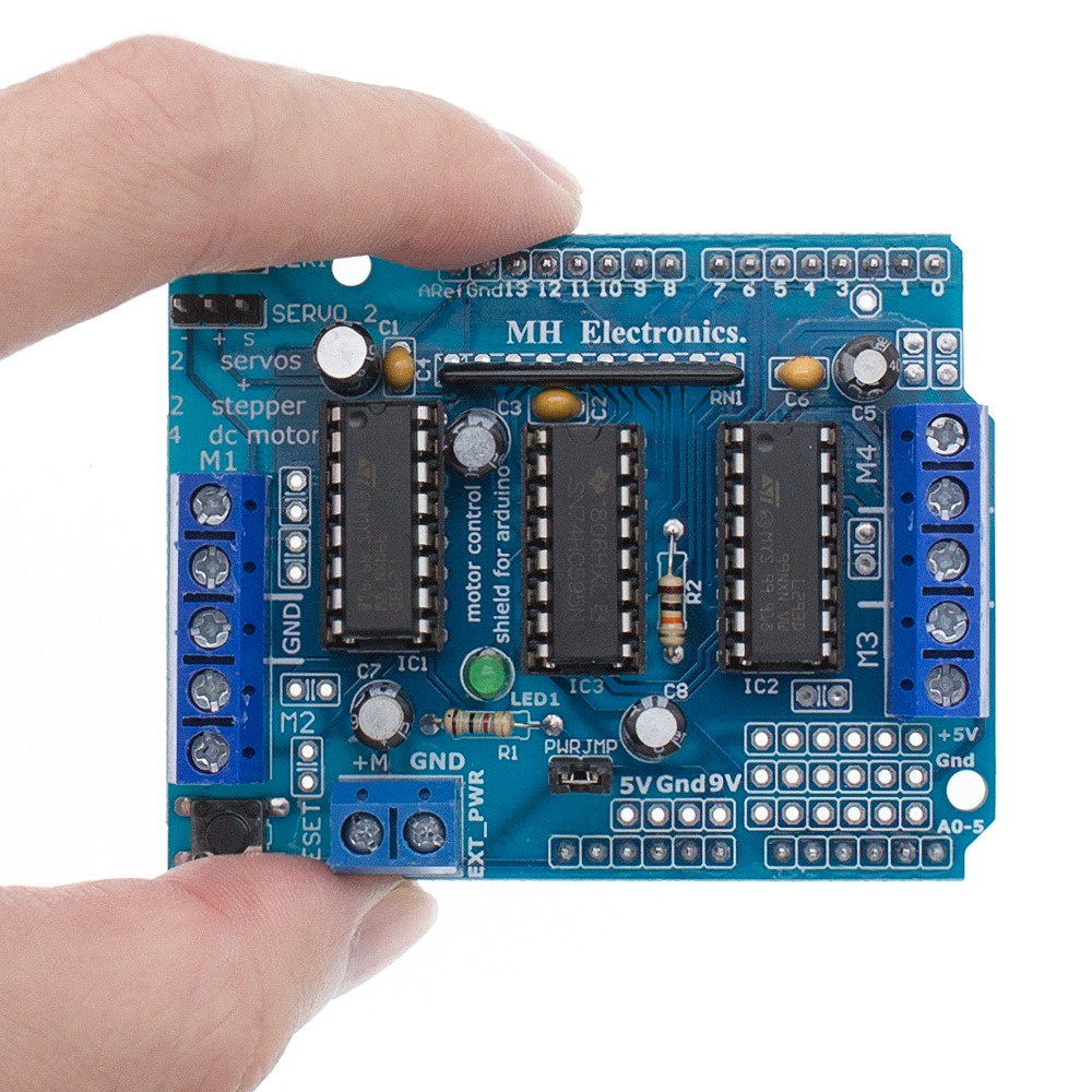 L293D Motor Drive Shield dual for arduino Duemilanove, Motor drive expansion board motor control ...
