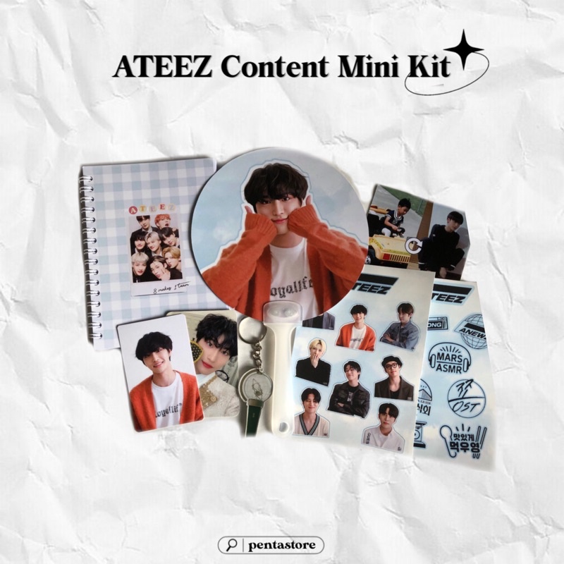 Ateez Content Mini Kit Fankit | Shopee Philippines