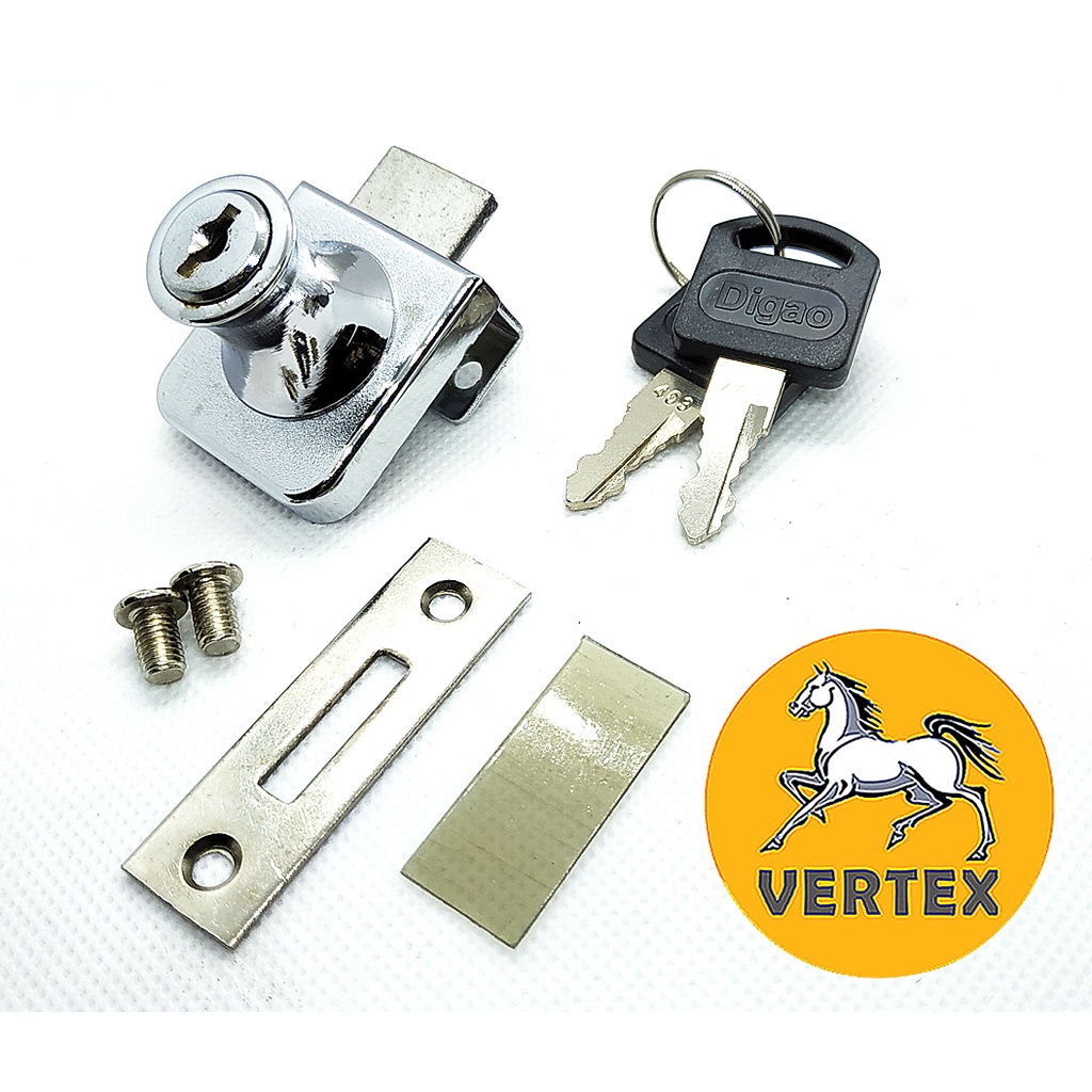 [CBIN005] Cam Lock Clip Type Single Square Cabinet Glass Door (DIGAO ...