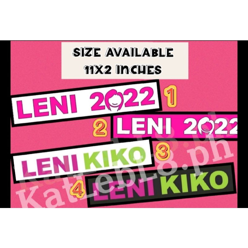 Leni Robredo 2022 Magnetic Car Stickers ︎ Cold Laminated | Shopee ...