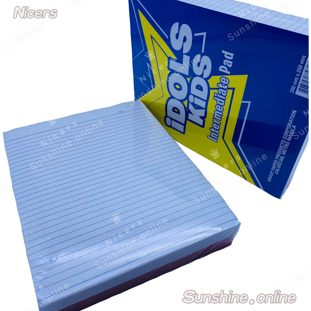 10books iDOLS KIDS Excellent Intermediate pad Writing Pad long pad ...