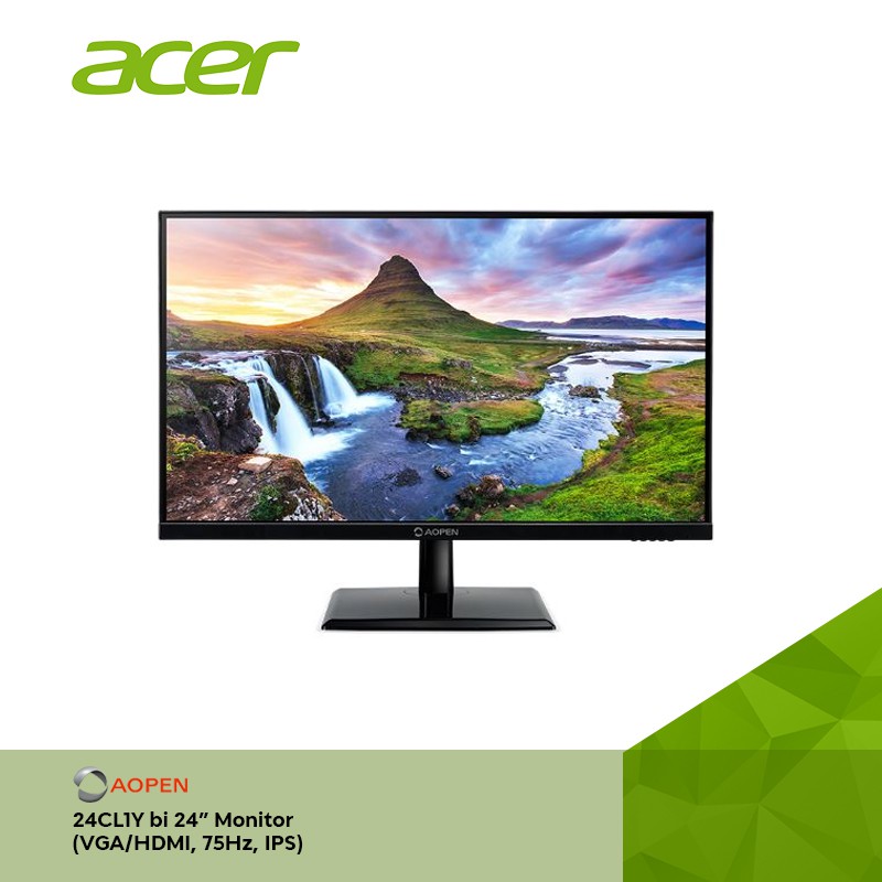 AOpen 24CL1Y Bi 24" Monitor (VGA/HDMI, 75Hz, IPS, Set of 2) | Shopee Philippines