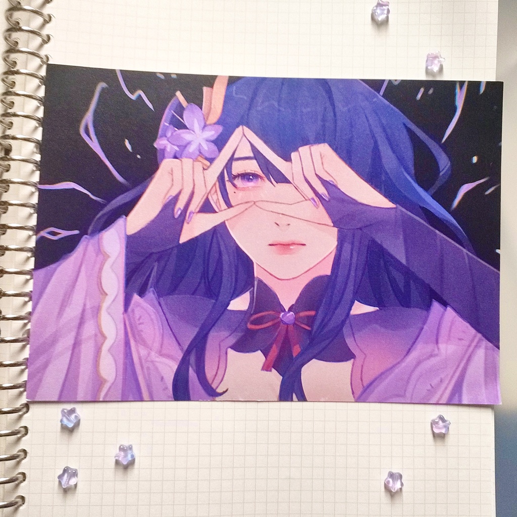 Assorted Prints Genshin Impact Zhongli Diluc Ei Raiden Shogun Makima ...