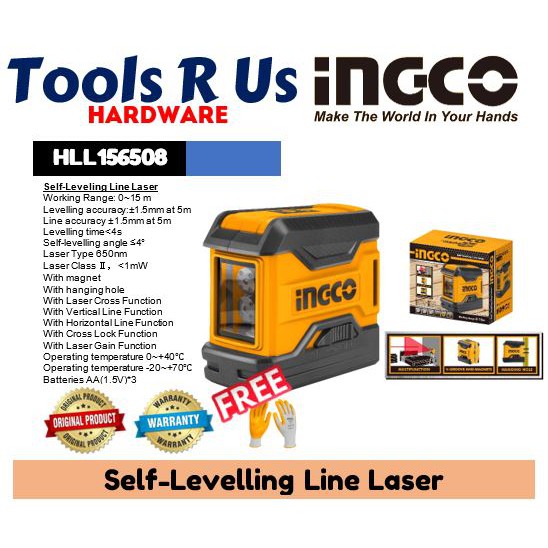 Ingco Self-Levelling Line Laser HLL156508* MERVILLE | Shopee Philippines