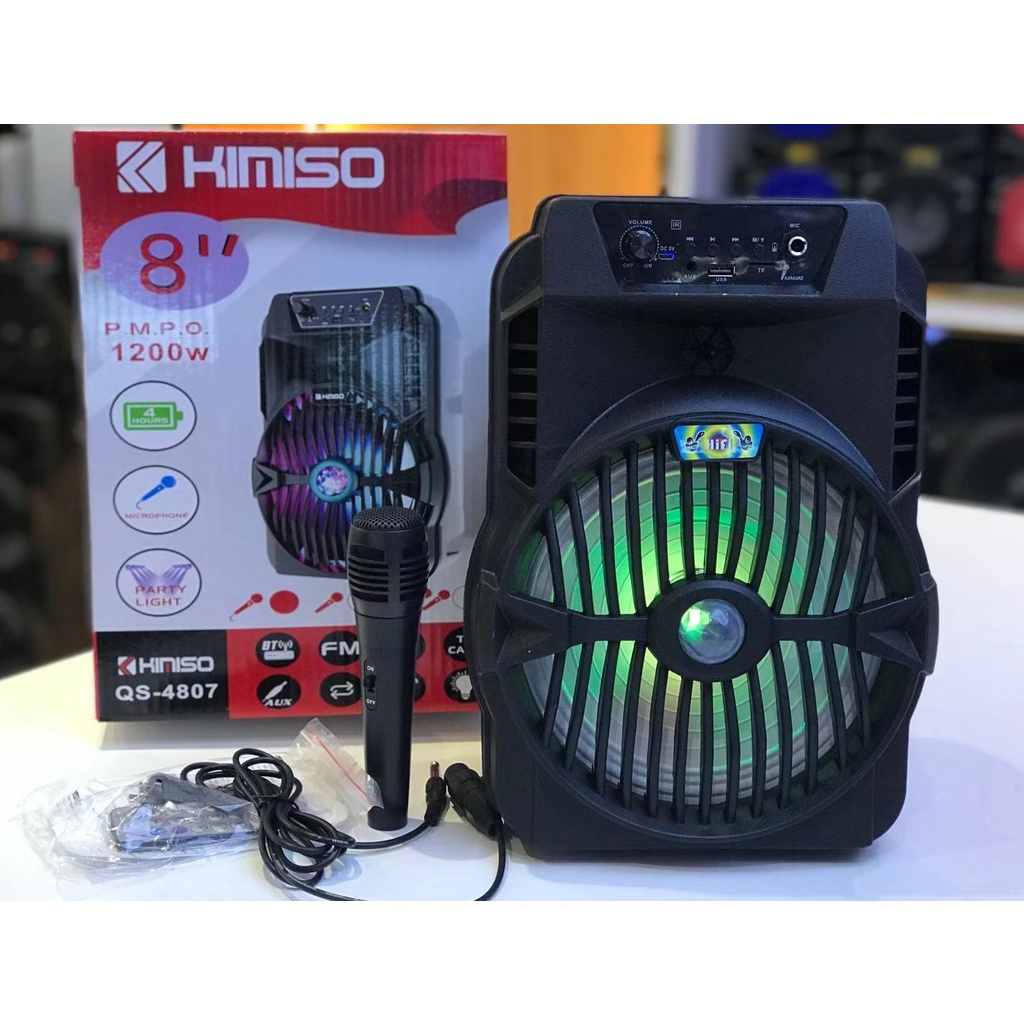 GDPLUS KIMISO QS-4807 Portable Karaoke Wireless Bluetooth Speaker with ...