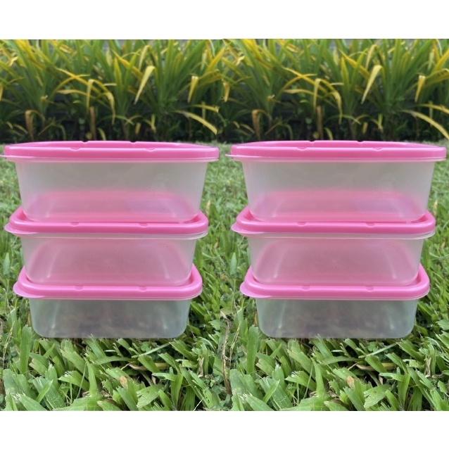 LHK 3/6PCS Tupperware Plastic Lunch Bento Box Food Container with Lid ...