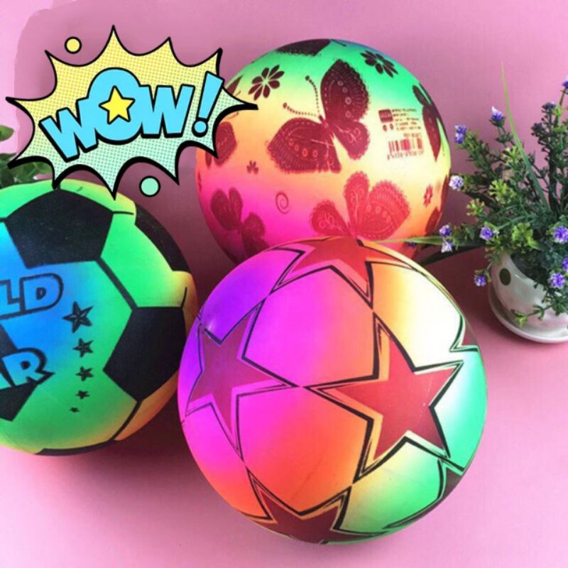 Colorful Beach Ball High Bounce Ball | Shopee Philippines