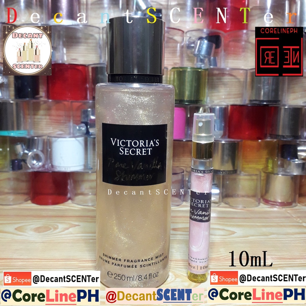 Bare Vanilla Shimmer Victoria's Secret Fragrance Mist 10ml | Shopee ...