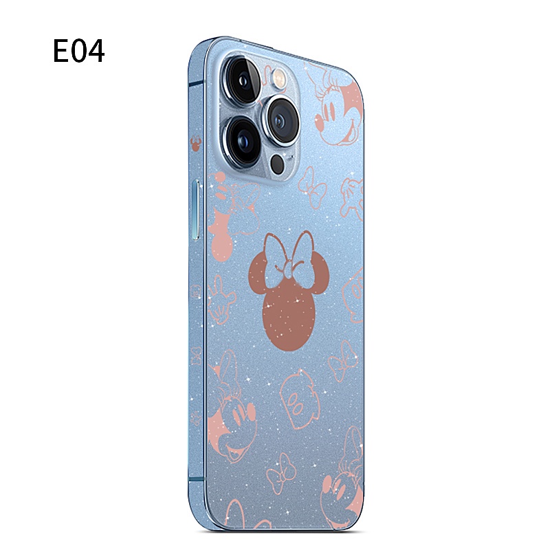 Glitter Sticker Colored Matte Frame Back Protector For iPhone 15 Pro ...