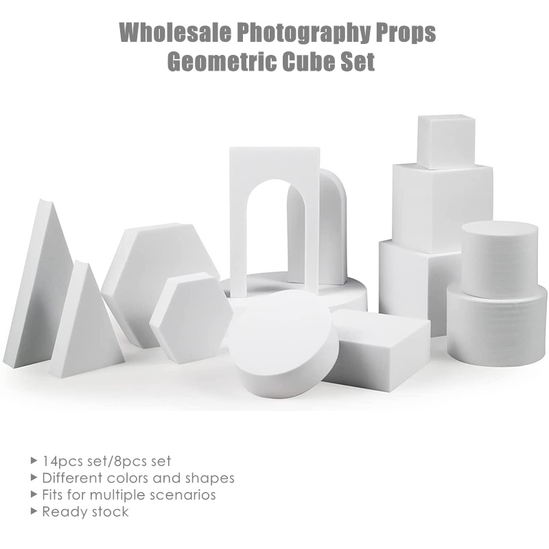 Wholesale 14PCS 8PCS Set Photography Props Geometric Cube Set Different ...
