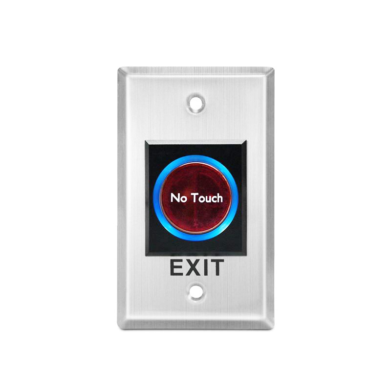 Door Exit Push Button Release Switch Opener NO COM NC LED light For Door Access Control System ...