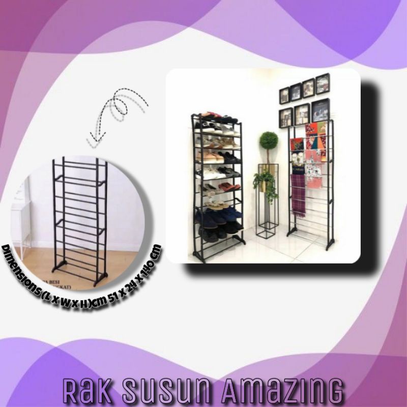 Amazing stacking rack / Hijab rack / Shoe rack | Shopee Philippines