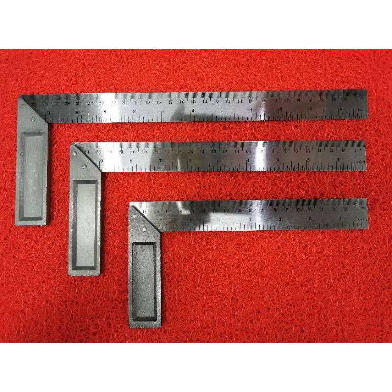 L-Square 8" 10" 12" Squala Steel Ruler L Square Angle Ruler (per pc ...