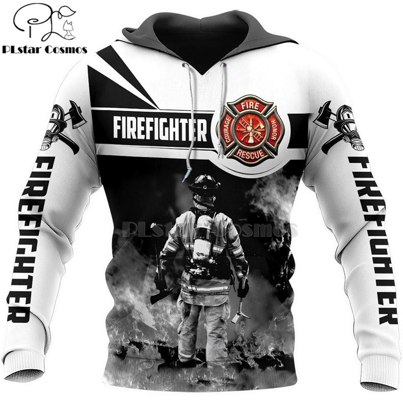 Fire Departt Suit 3D All Over Printed Zipper Firemen Firefighter Suit ...