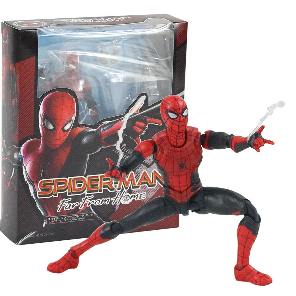6" S-H-Figuarts Spider-Man Far from Home Action Figure Toy Box | Shopee ...