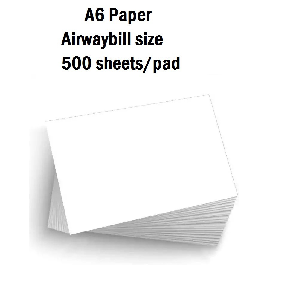 A6 Waybill Paper ( 500 Sheets) | Shopee Philippines