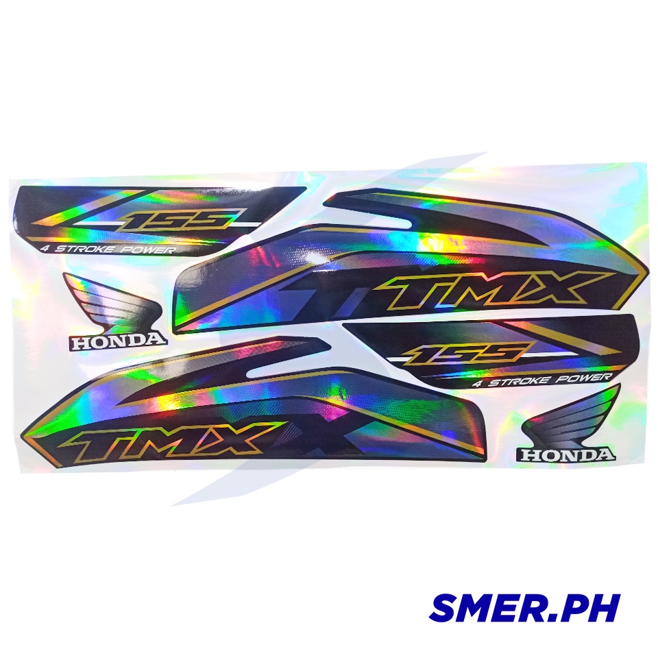 Honda TMX 155 GOLD Decals Hologram UVPRINT High Quality Premium Top ...