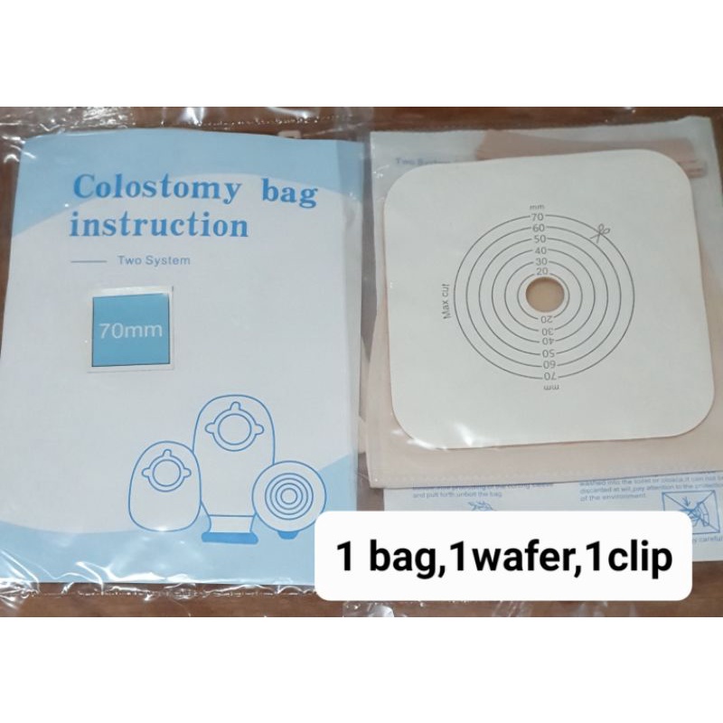 Colostomy Bag 2 system, 1 wafer, 1 bag, 1 clip | Shopee Philippines