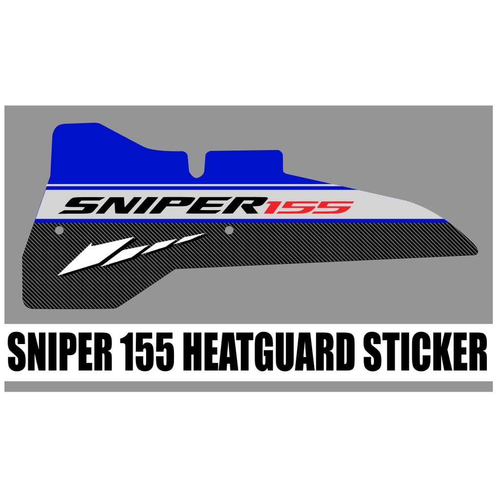 Sniper 155 HEATGUARD STICKER laminated High quality Sticker | Shopee ...