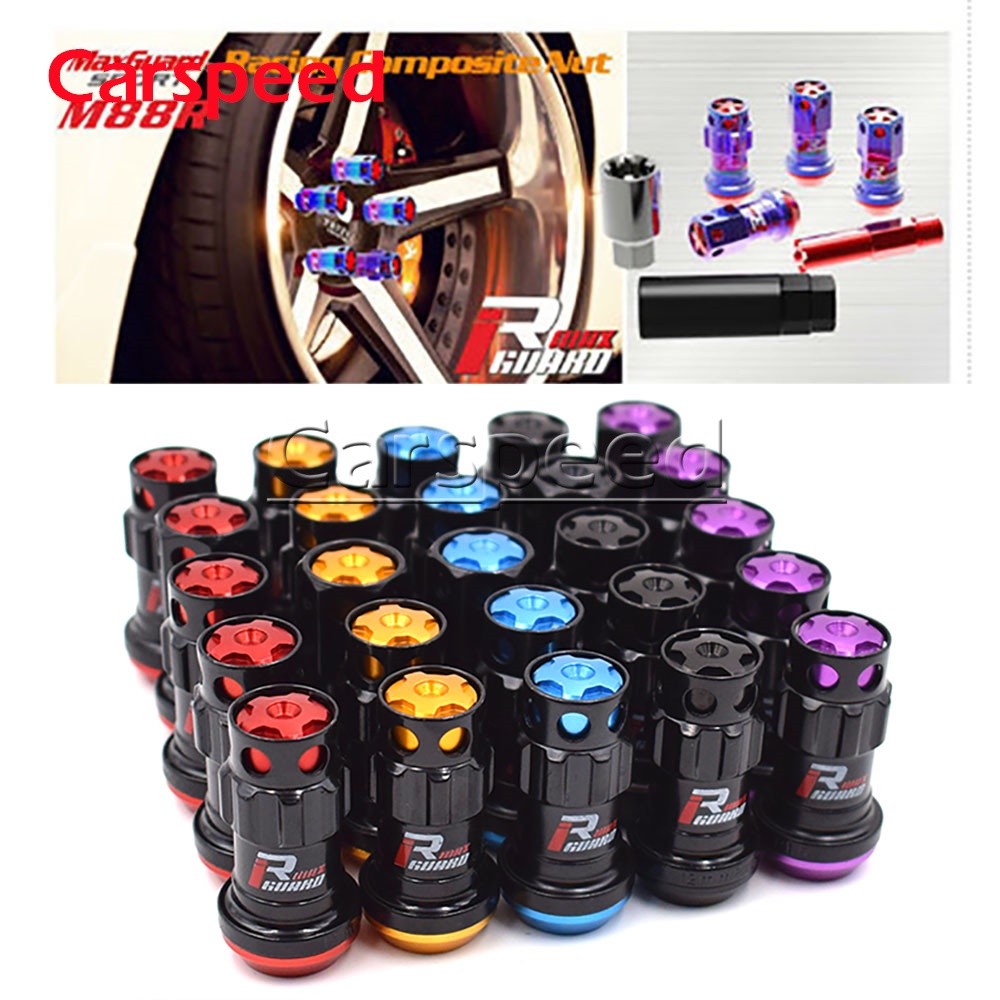 20pcs MAX GUARD Racing Formula Nut Set Wheel Lug Nut M12x1.5 or M12x1 ...