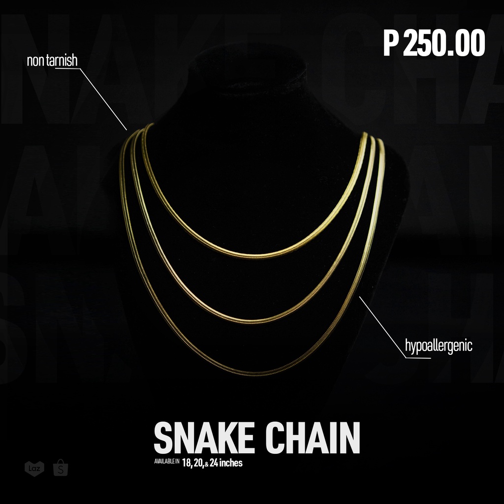 Tiger Chain - Snake Chain Necklace | Shopee Philippines
