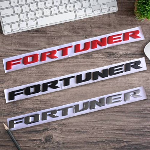 TOYOTA FORTUNER Letter Car Auto Front Hood Emblem Badge Sticker Logo ...