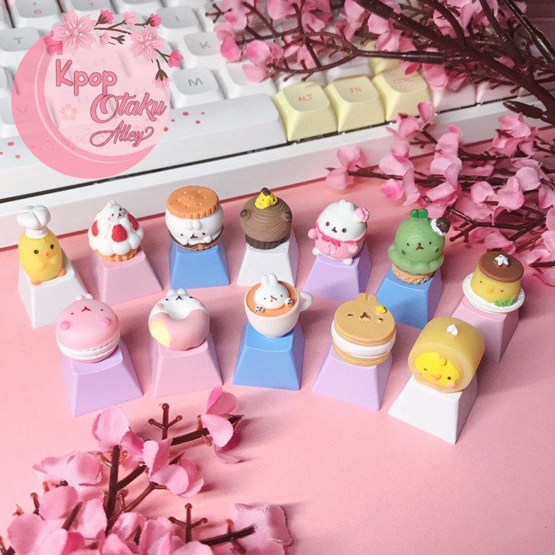 Dessert Cartoon Collection Artisan Keycaps | Kpop Otaku Alley Keycaps ...