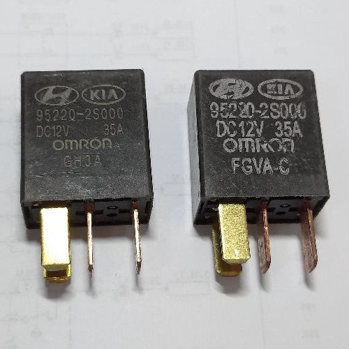 Relay 95220-2S000 12V 35A 4 Pin Omron Old Model KIA Hyundai Original ...