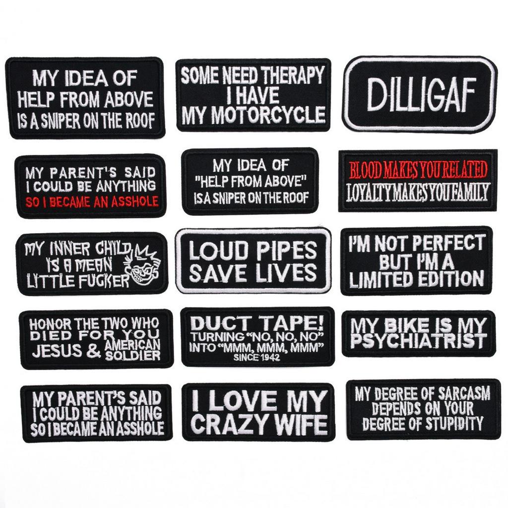 Real spot DIY personalized English letter patch stickers badge ...