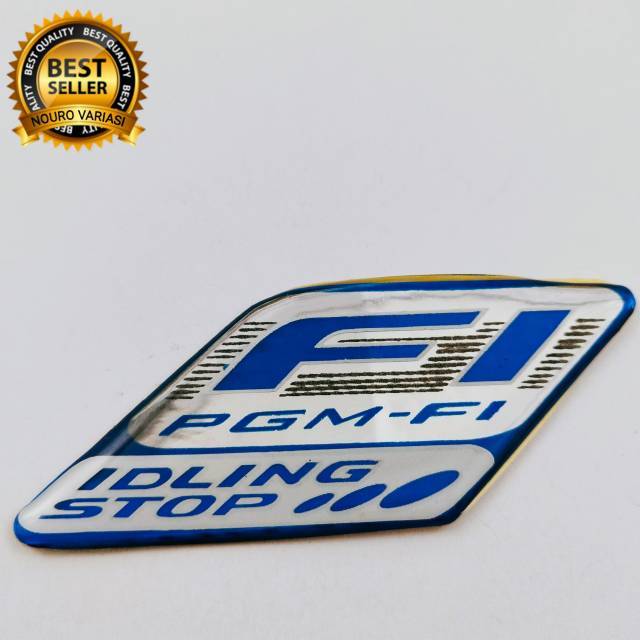 Honda FI embossed emblem PGM logo FI VARIO 125 150 TECHNO IDLING STOP ...
