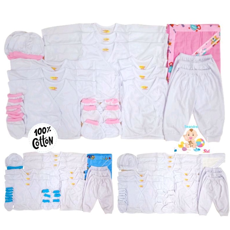 28 Pcs Newborn Clothes Set 100% Cotton (Lucky Cj Baruan) | Shopee ...