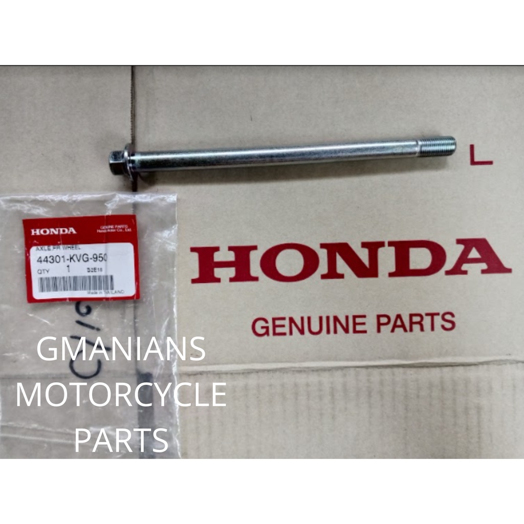 GENUINE FRONT WHEEL AXLE FOR BEAT FI V1/V2/CLICK/AIRVBLADE 44301-kvg ...