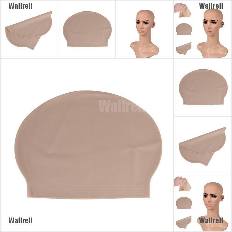 Wallrell Fake Latex Flesh Skin Unisex Bald Head Wig Cap Rubber Skinhead ...